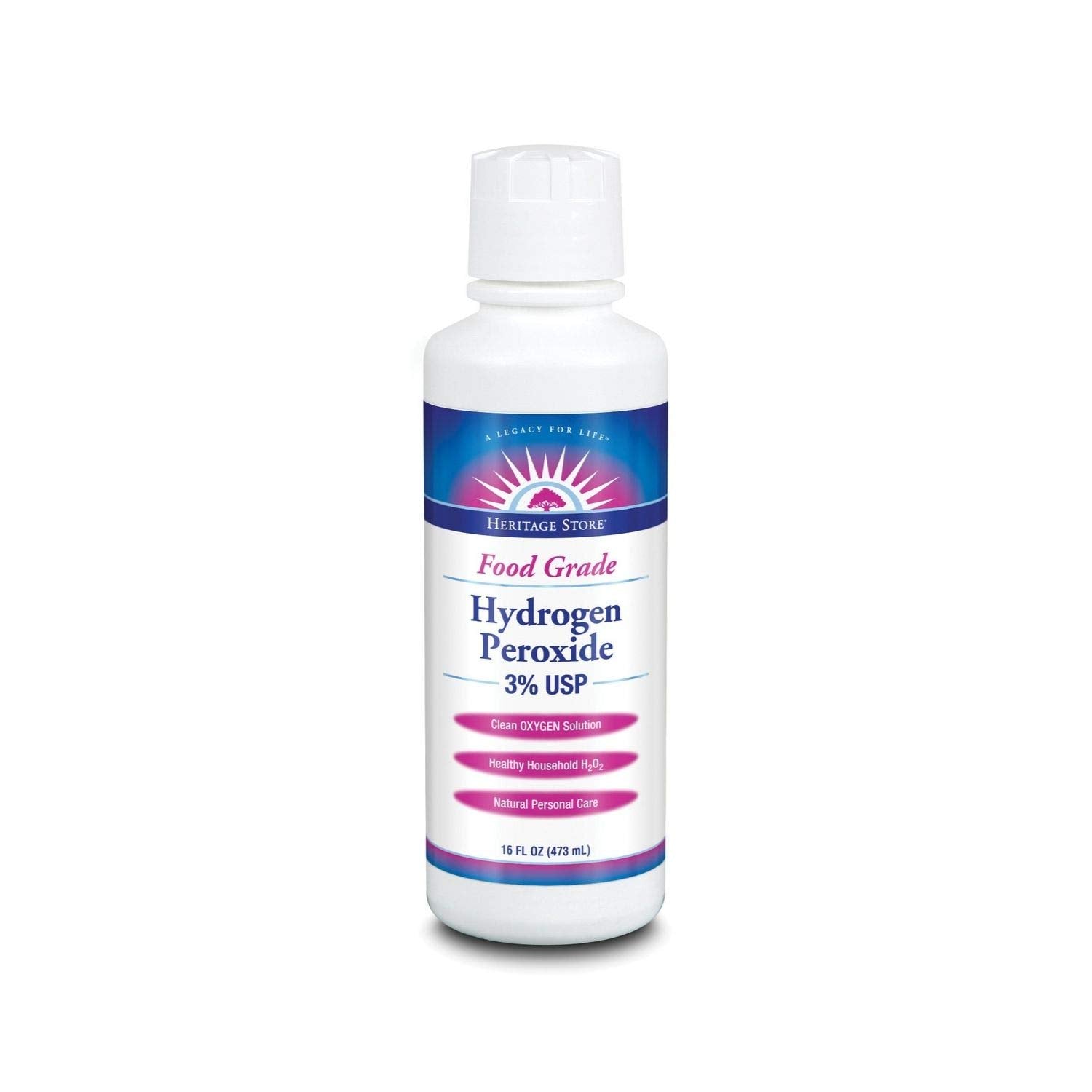 Heritage Store Heritage Store Hydrogen Peroxide 3%, Liquid, Fragrance ...