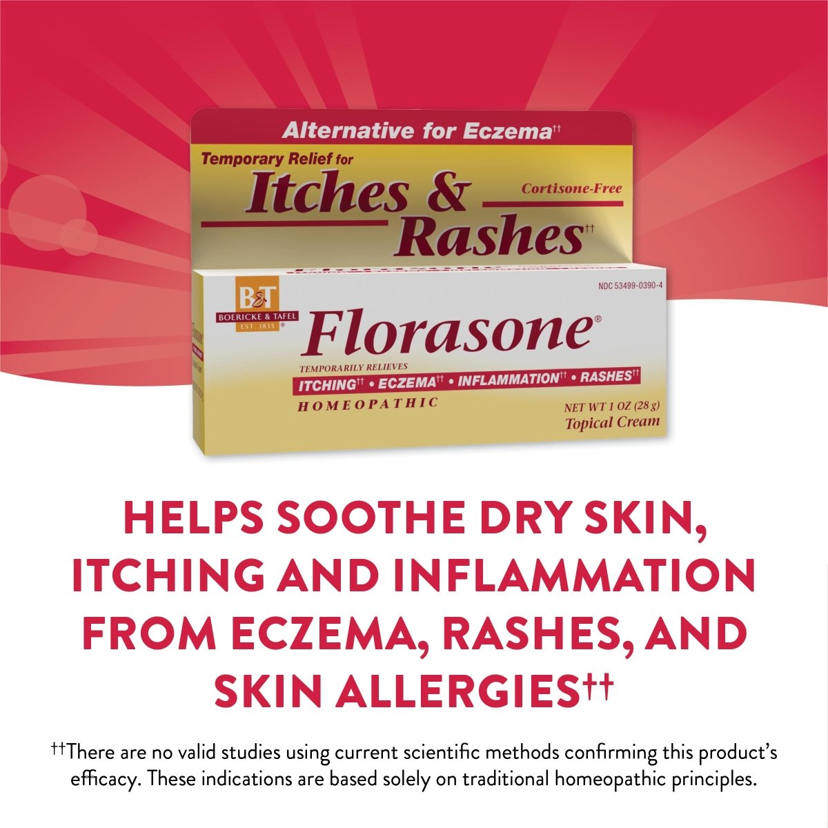 Boericke & Tafel Florasone Cardiospermum Cream - Soothing Relief for I ...