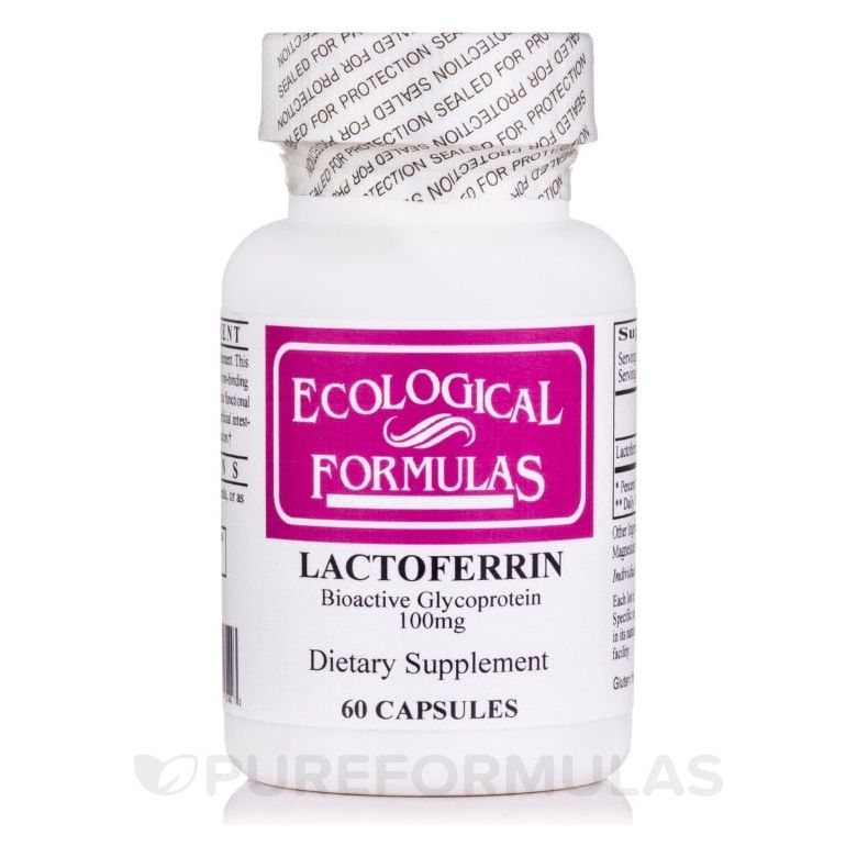 Ecological Formulas Lactoferrin 100 mg 60 Capsules – The Oasis of Health