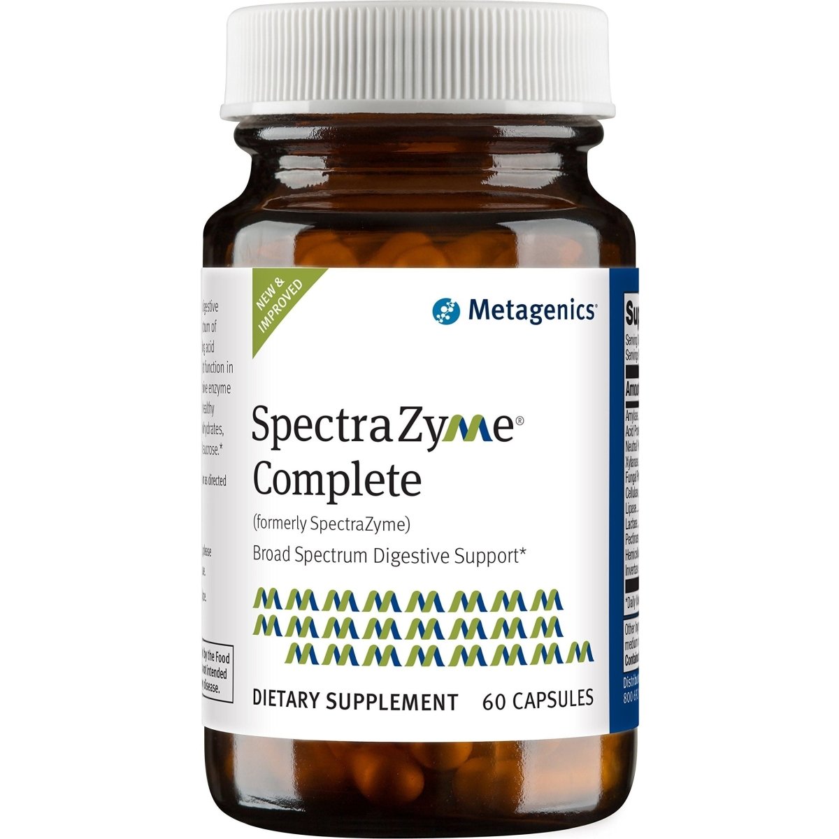 Metagenics SpectraZyme Complete Broad Spectrum Enzyme Supplement to He ...