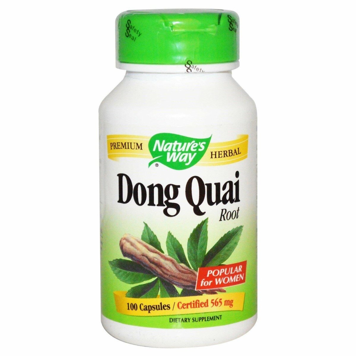Natures Way Dong Quai Root Capsule, 565 Mg - 100 per pack - 3 packs pe ...