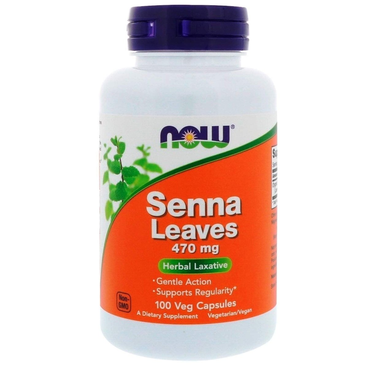 Now Foods Senna Leaves 470 mg 100 Vcaps - 4752 – The Oasis of Health