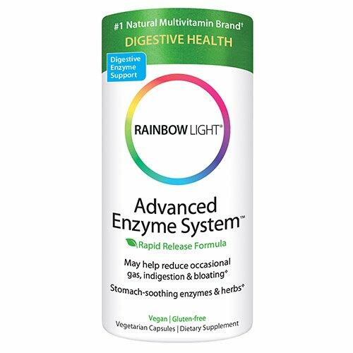 Rainbow Light Advanced Enzyme System Plant-Source Capsules, 180 Count ...