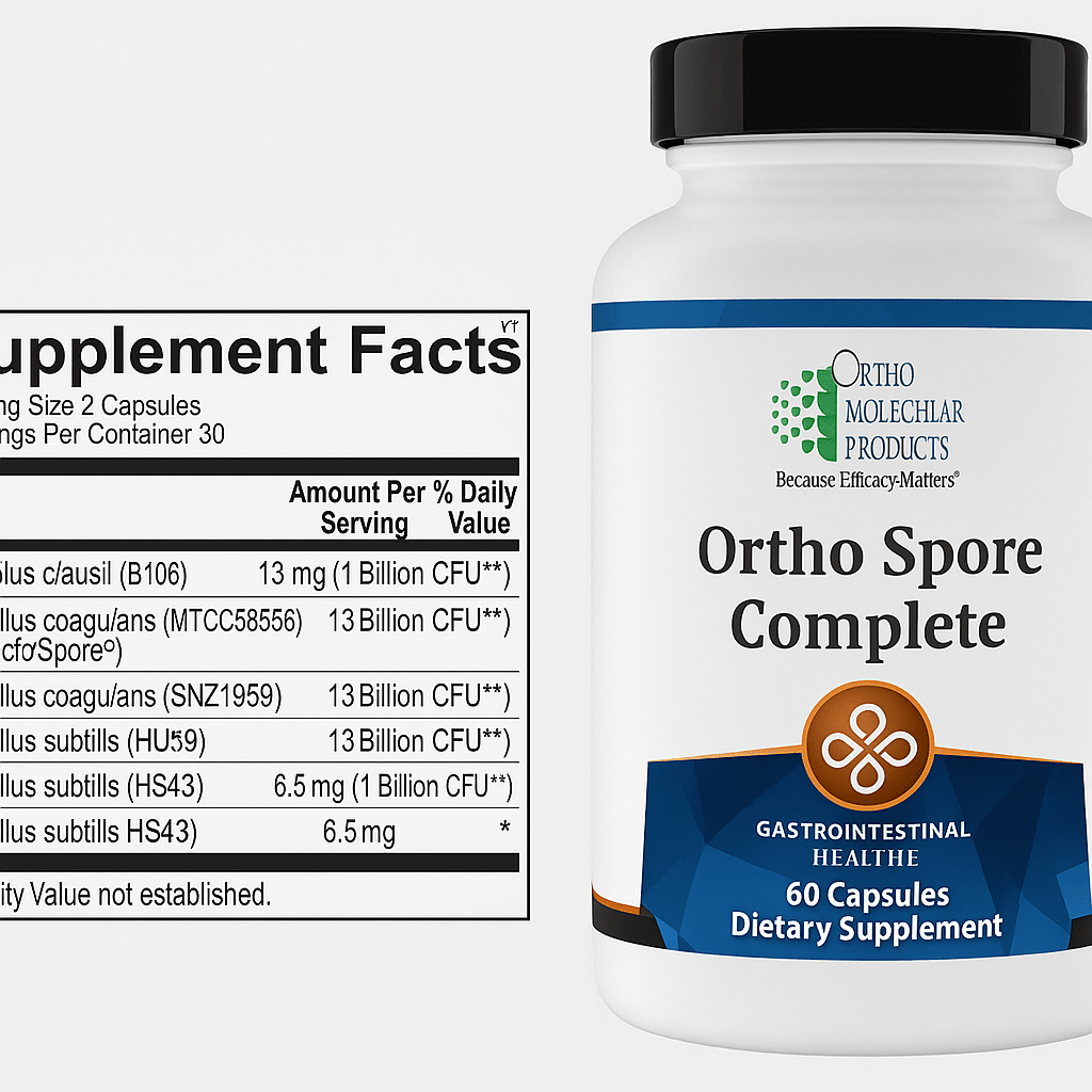 Ortho Molecular Products Ortho Spore Complete 60 count – The Oasis of ...