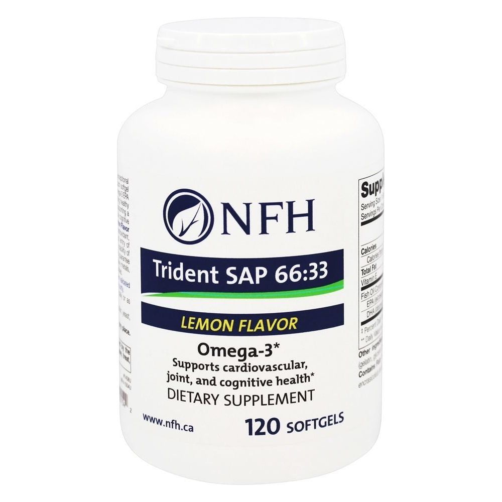 Trident SAP 66:33 Lemon Flavor 120 Softgels – The Oasis of Health